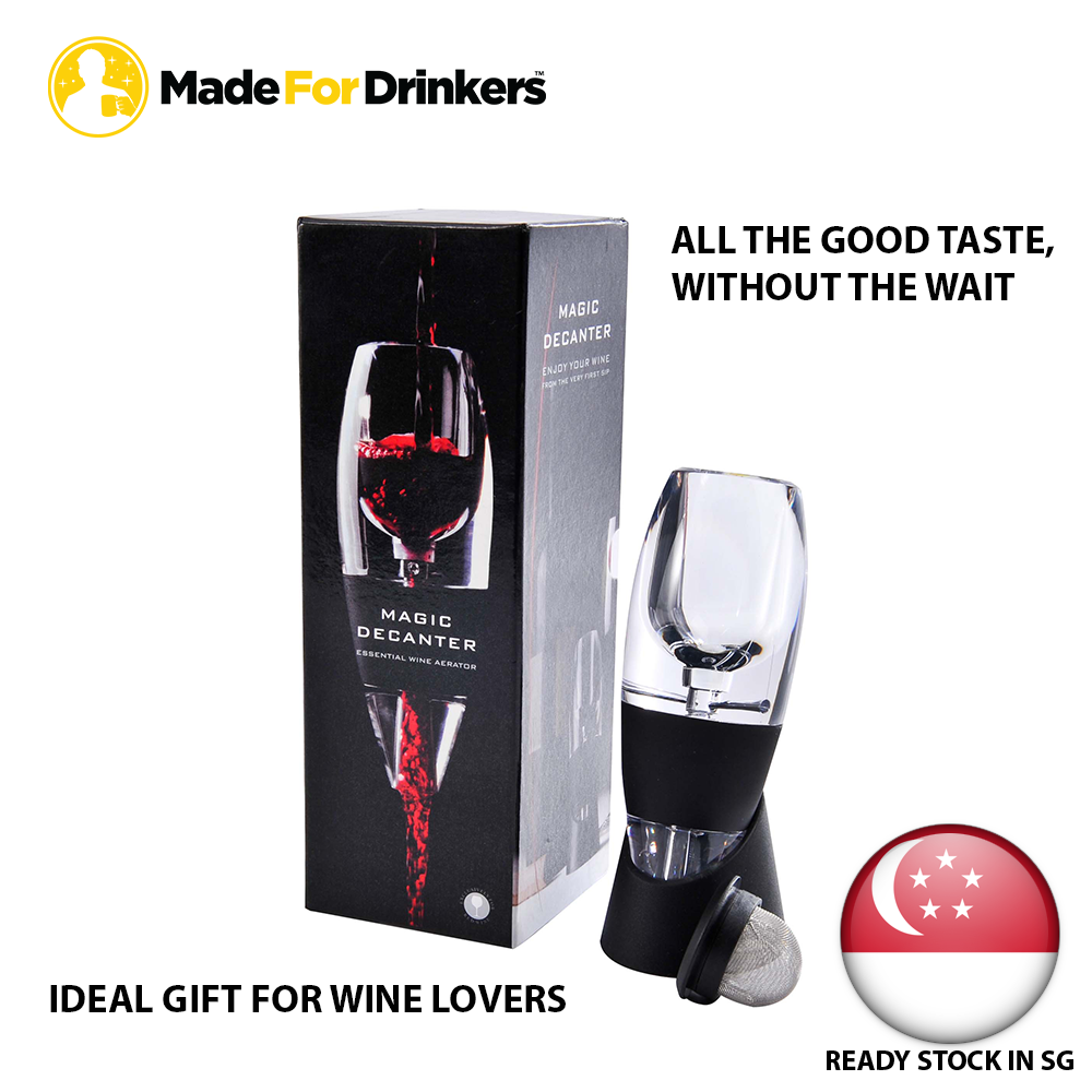 Magic Wine Decanter / Aerator – Decant your red wine in seconds – Made ...